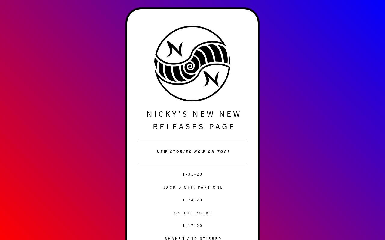 Nicky's New Releases (copy)